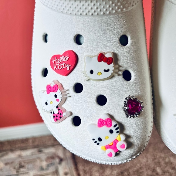CROCS | Accessories | Hello Kitty Croc Charm Bundle Pcs Glow In The ...